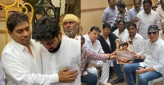 Junior Mehmood Funeral में Sons Crying, Johnny Lever को Hug करके रोते ...