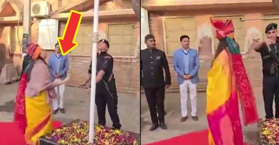 Republic Day 2026: IAS Tina Dabi का Flag Hoist करते Funny Video Viral ...