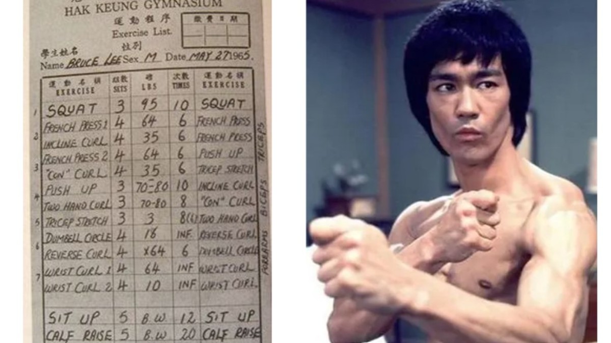 मार्शल आर्ट किंग ब्रूस ली के फिटनेस का राज आया सामने, 1965 का वर्कआउट ...