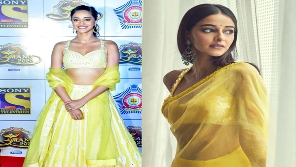 Ananya Pandey: पीली साड़ी में अनन्या पांडे का सिजलिंग अवतार, यलो आउटफिट्स में ढाती है कहर ...