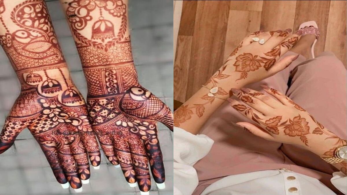Raksha Bandhan Mehndi Design: रक्षाबंधन पर राजस्थानी से लेकर पिकॉक ...
