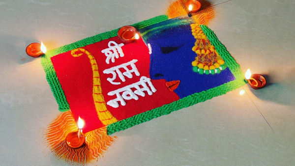 Ram Navami Rangoli Design : राम नवमी पर बनाएं ये सरल, सुंदर और आकर्षक ...