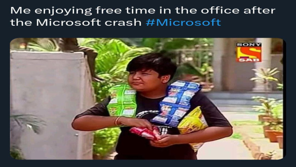 इधर Microsoft के सर्वर हुए ठप्प, उधर सोशल मीडिया पर बनने लगे मजेदार ...