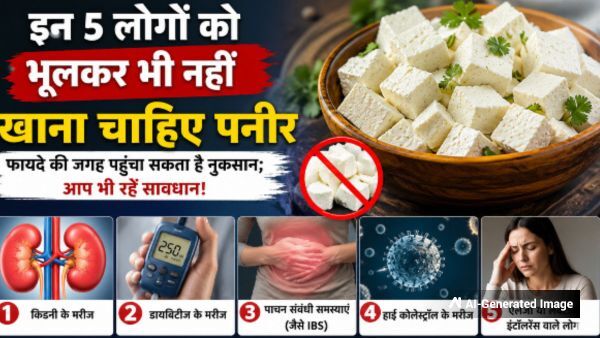इन 5 लोगों को भूलकर भी नहीं खाना चाहिए पनीर, फायदे की जगह पहुंचा सकता ...