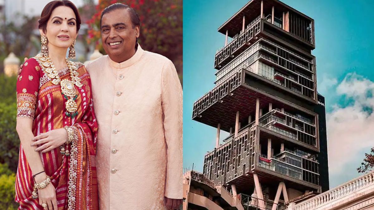15,000 करोड़ के आलीशान Antilia में रहती है अंबानी फैमिली, अंदर से दिखता ...
