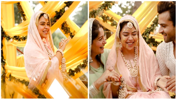 Shoaib Ibrahim's sister Saba Ibrahim Looks Pretty In Traditional Outfit At Her Haldi Ceremony ...