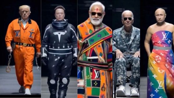 Elon Musk's AI Fashion Show: PM Modi, Trump, And Leaders Walk Runway In ...