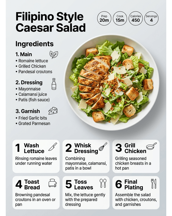 Filipino Style Caesar Salad Recipe: A Delicious Twist - Boldsky.com