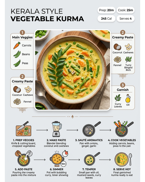 Kerala Style Vegetable Kurma Recipe – Authentic Flavors - Boldsky.com
