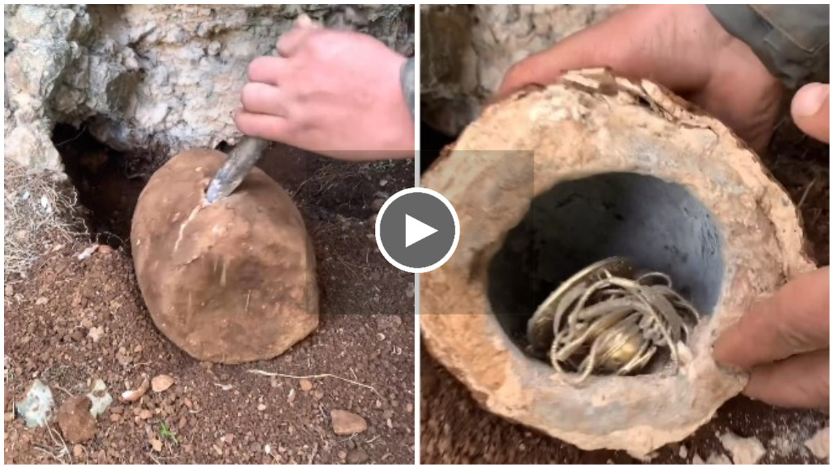 ಪ್ರಾಚೀನ ಕಾಲದ ಮಡಕೆಯಲ್ಲಿತ್ತು ಬಂಗಾರದ ಆಭರಣ..! ನಂಬಲು ಸಾಧ್ಯವಿಲ್ಲದ ವಿಡಿಯೋ ...