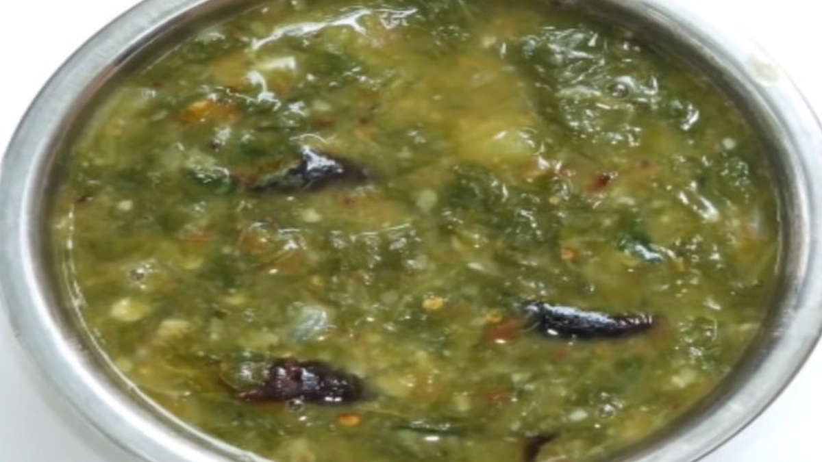 ರುಚಿ ರುಚಿಯ ಪಾಲಕ್ ಸೊಪ್ಪಿನ ಸಾರು ಮಾಡಿ ನೋಡಿ..! | How To Make Palak Soppina ...