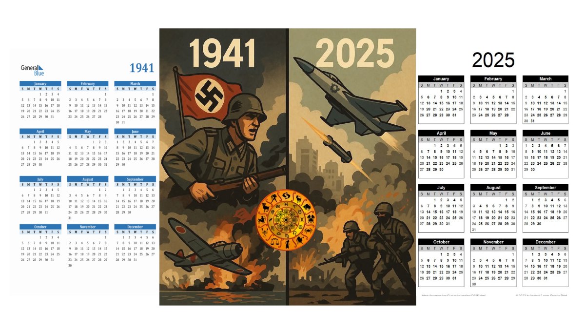 1941 vs 2025: ಈ ಎರಡೂ ಕ್ಯಾಲೆಂಡರ್ ಒಂದೇ! ಆಗ ಯುದ್ಧ, ಈಗಲೂ ಯುದ್ಧವೇ.. ಏನಿದು ...