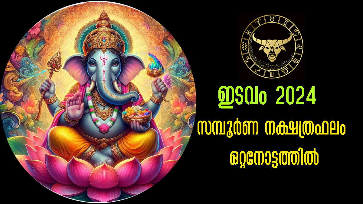 ഇടവം 2024 : 27 നക്ഷത്രക്കാര്‍ക്കും സമ്പൂര്‍ണഫലം (മെയ് 15 - ജൂണ്‍ 15 ...