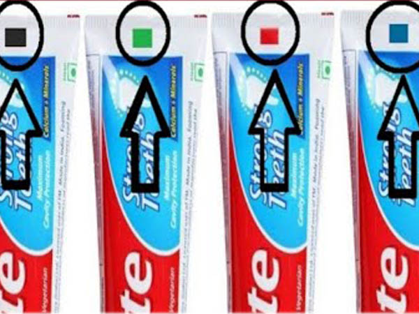 ടൂത്ത് പേസ്റ്റിലെ കളര്‍ കോഡ്, ഈ നിറങ്ങളുടെ അര്‍ത്ഥം അറിയാമോ ...