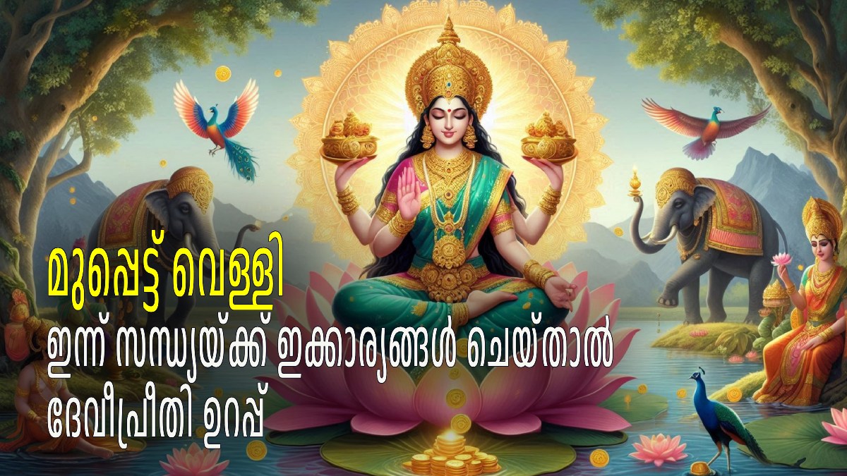 വൃശ്ചികത്തിലെ മുപ്പെട്ട് വെള്ളി, അതിവിശേഷം ഈ ദിനം; സന്ധ്യയ്ക്ക് ...