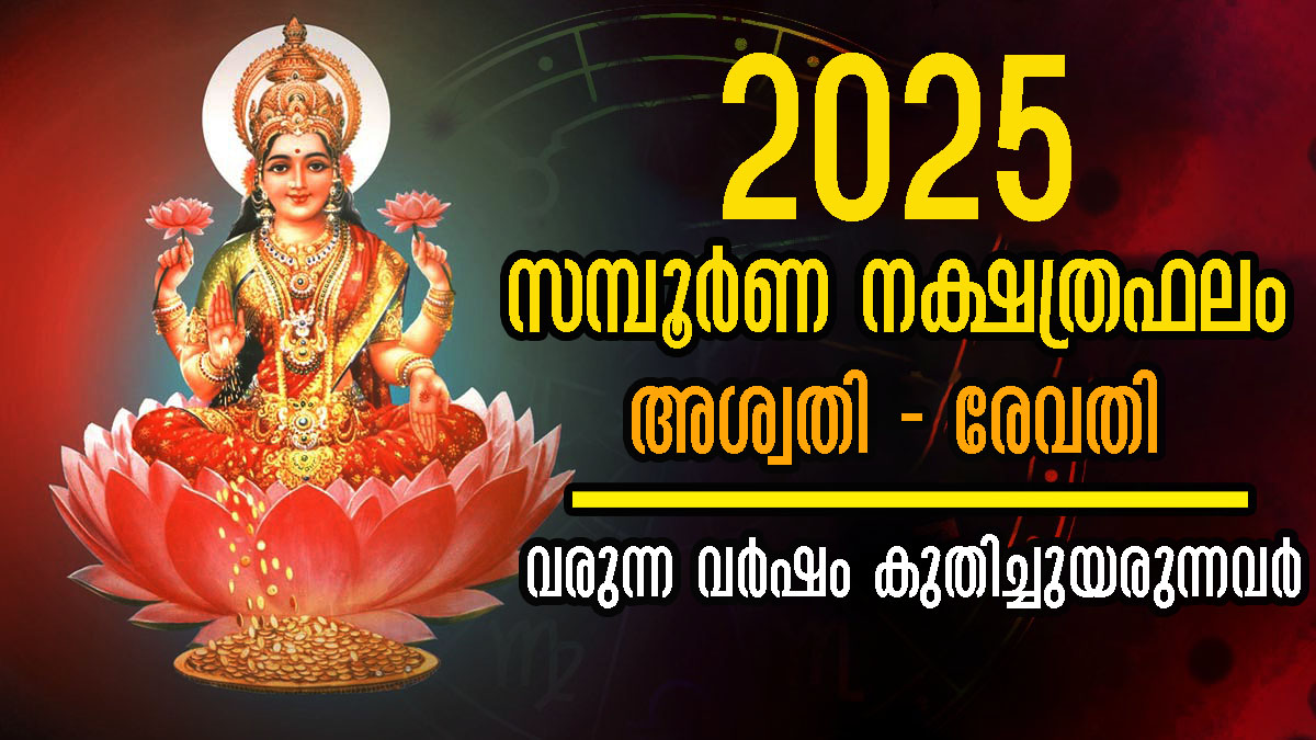 അശ്വതി മുതല്‍ രേവതി വരെ 27 നാളിനും 2025 ഇപ്രകാരം: ഭാഗ്യമോ നിര്‍ഭാഗ്യമോ കാത്തിരിക്കുന്നത് ...