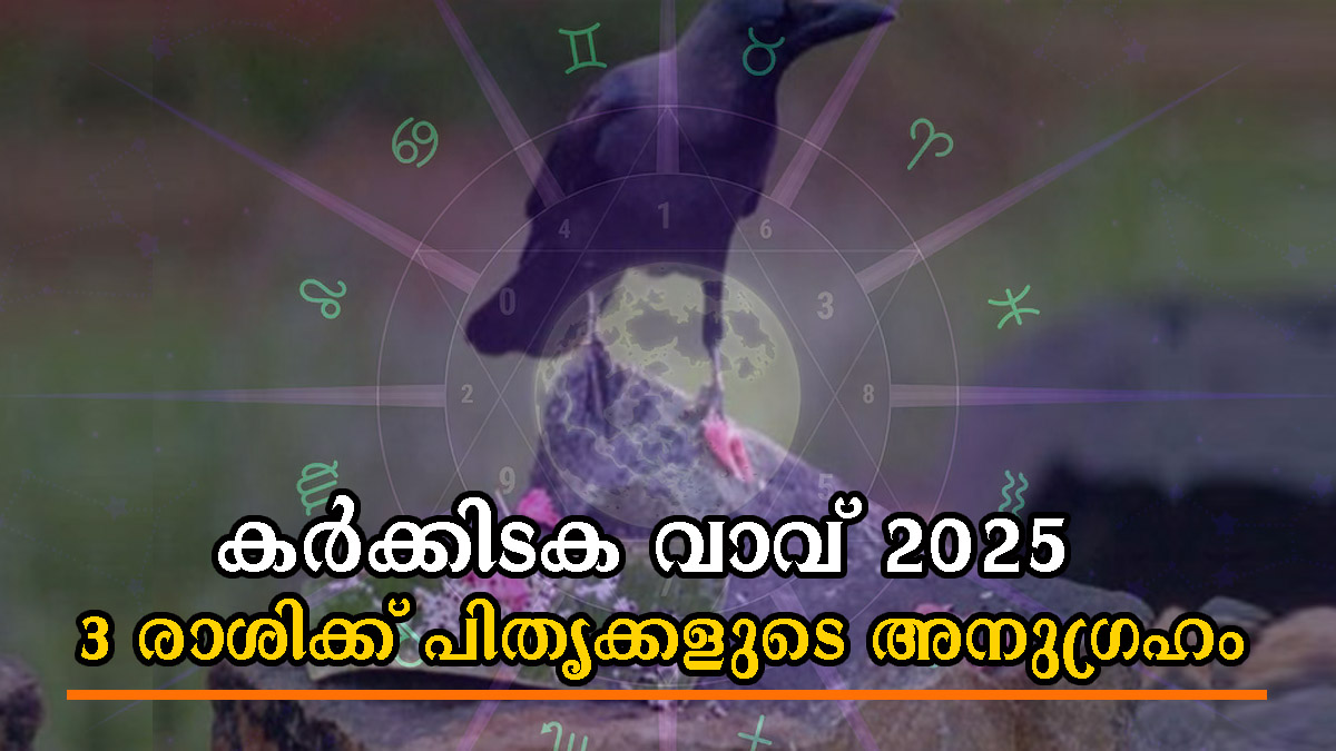 Karkidaka Vavu 2025: പിതൃക്കള്‍ നേരിട്ടനുഗ്രഹിക്കും 3 രാശിക്കാരെ കര് ...