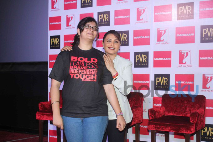 Rani Mukerji Launches the Mardaani Song - Boldsky