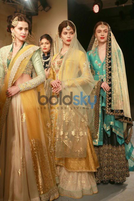 Designer Anju Modi Show, At AIFW 2015 - Boldsky