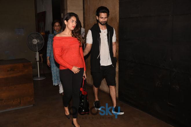 Shahid Kapoor And Mira Rajput At Screening Of 'Tiger Zinda Hai' - Boldsky