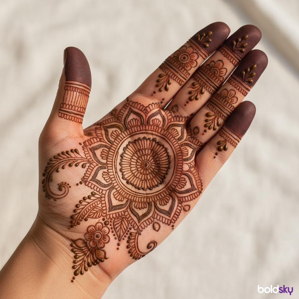 Front Hand Mehndi Design | Front Hand Mehndi Design Images, Photos 2025 ...