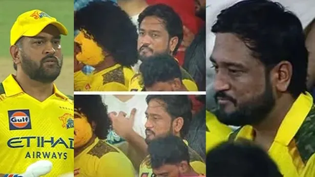 IPL Match के बीच में धोनी का हमशक्ल देख Fans Shocked,कौन है Rishabh ...